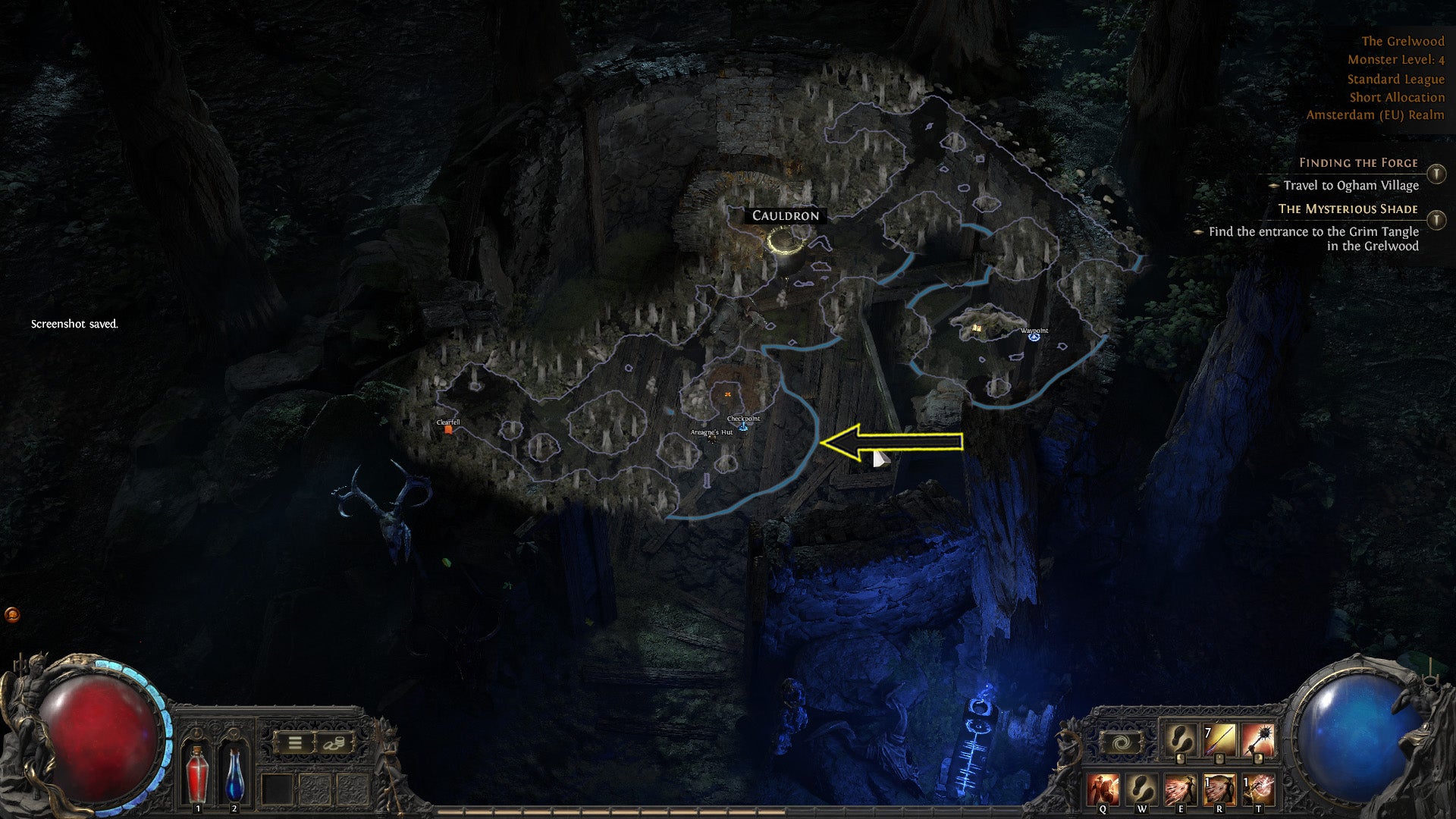 Path of Exile 2 - mapa, minimapa, jak korzystać, jak odkrywać obszar ...