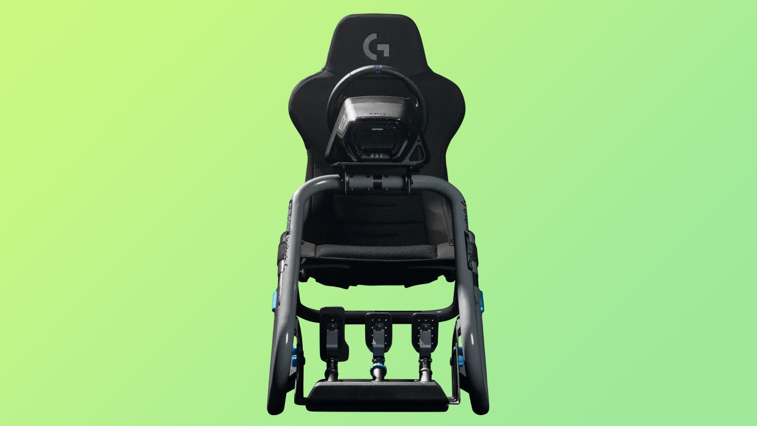 Logitech Pro Racing Wheel, Pro Racing Pedals and Playseat Trophy ...