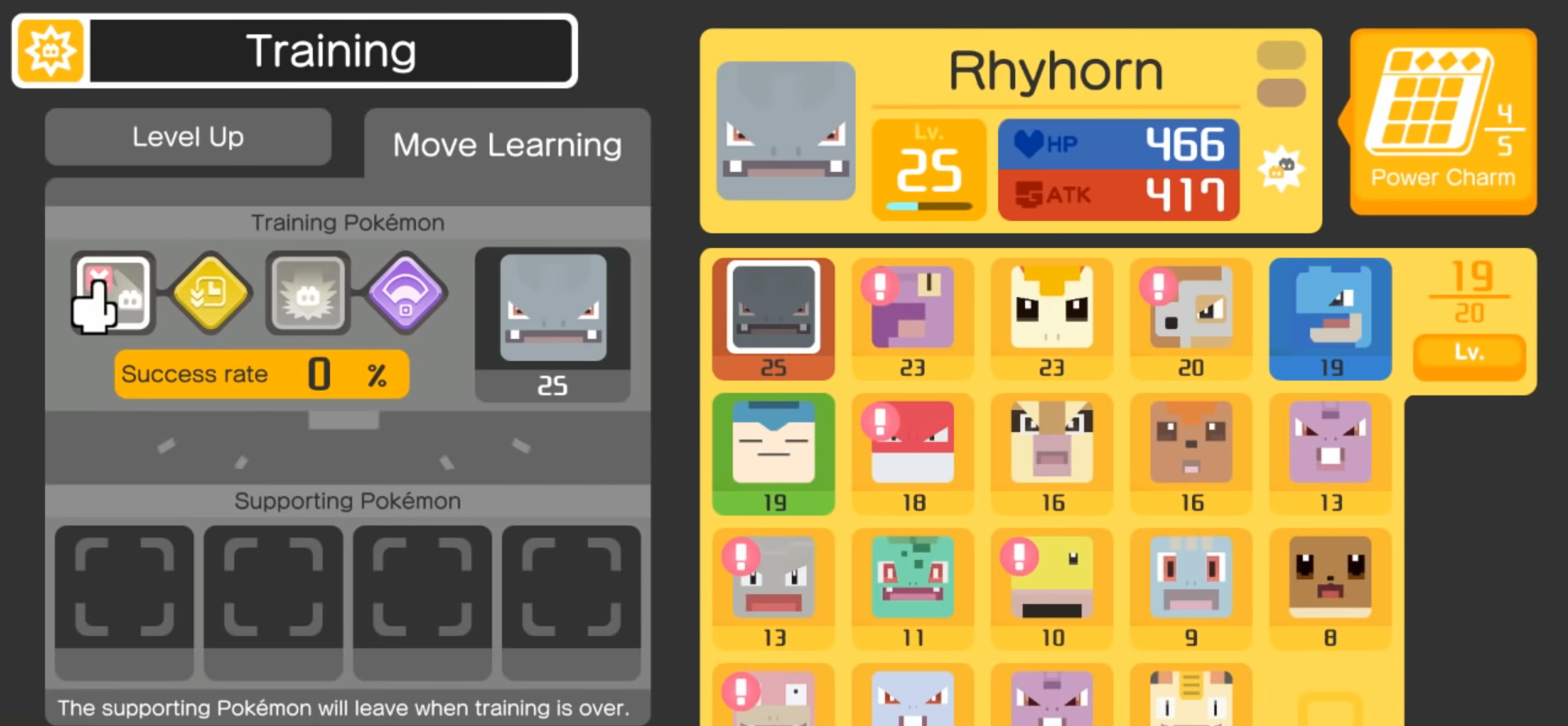 Pokemon Quest Move List and Move Learning: How to Teach Pokemon New ...