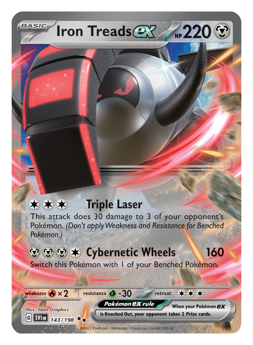 Take an exclusive look at Iron Treads EX, a new card in the Pokemon ...