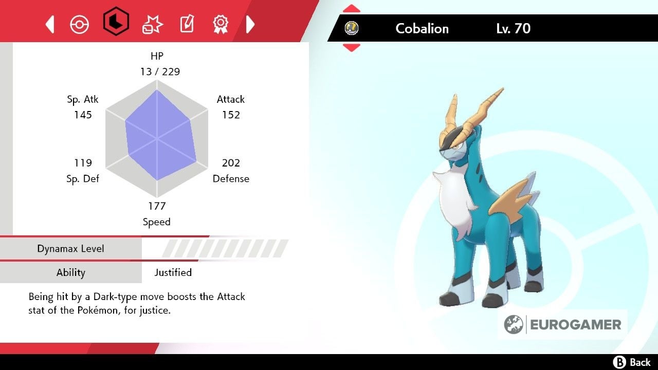 Pokémon Crown Tundra Cobalion location, how to catch and moveset ...