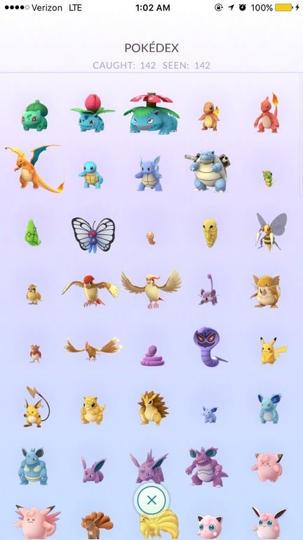 Pokemon Go player in the US has caught all available 142 Pokemon | VG247