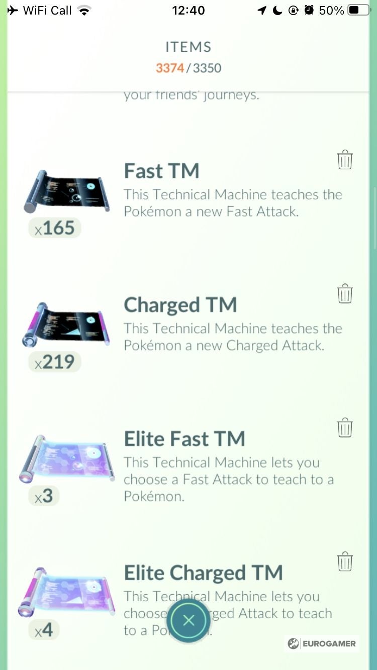 How to use a Charged TM in Pokémon Go | Eurogamer.net