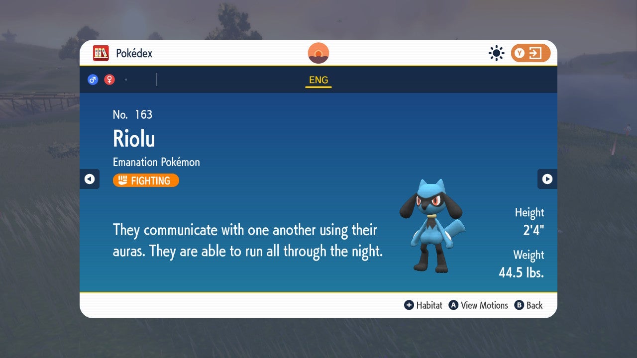 How to evolve Riolu into Lucario in Pokémon Scarlet and Violet ...