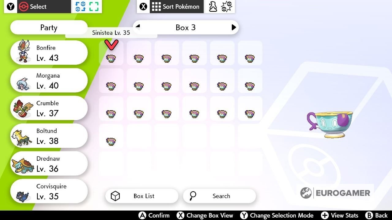 Pokémon Sword and Shield Sinistea evolution method: how to evolve ...