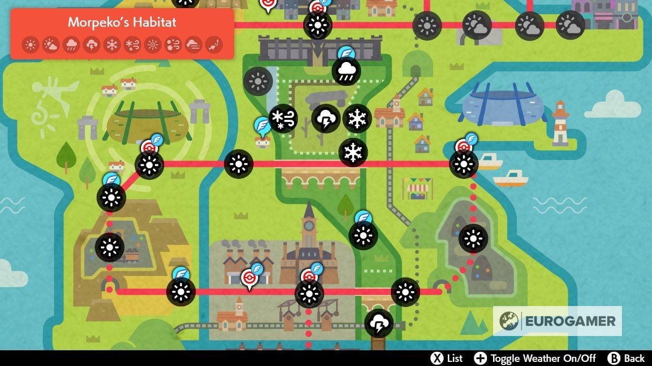 Pokemon Sun Map Pokémon Sword And Shield Weather Types, How To Change
