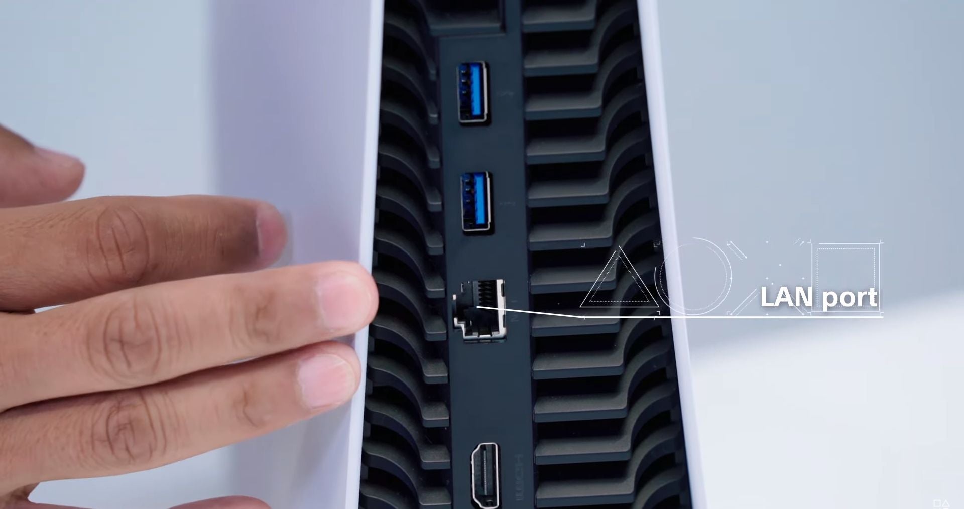 PlayStation 5 console design, including PS5 Digital Edition, ports, and ...