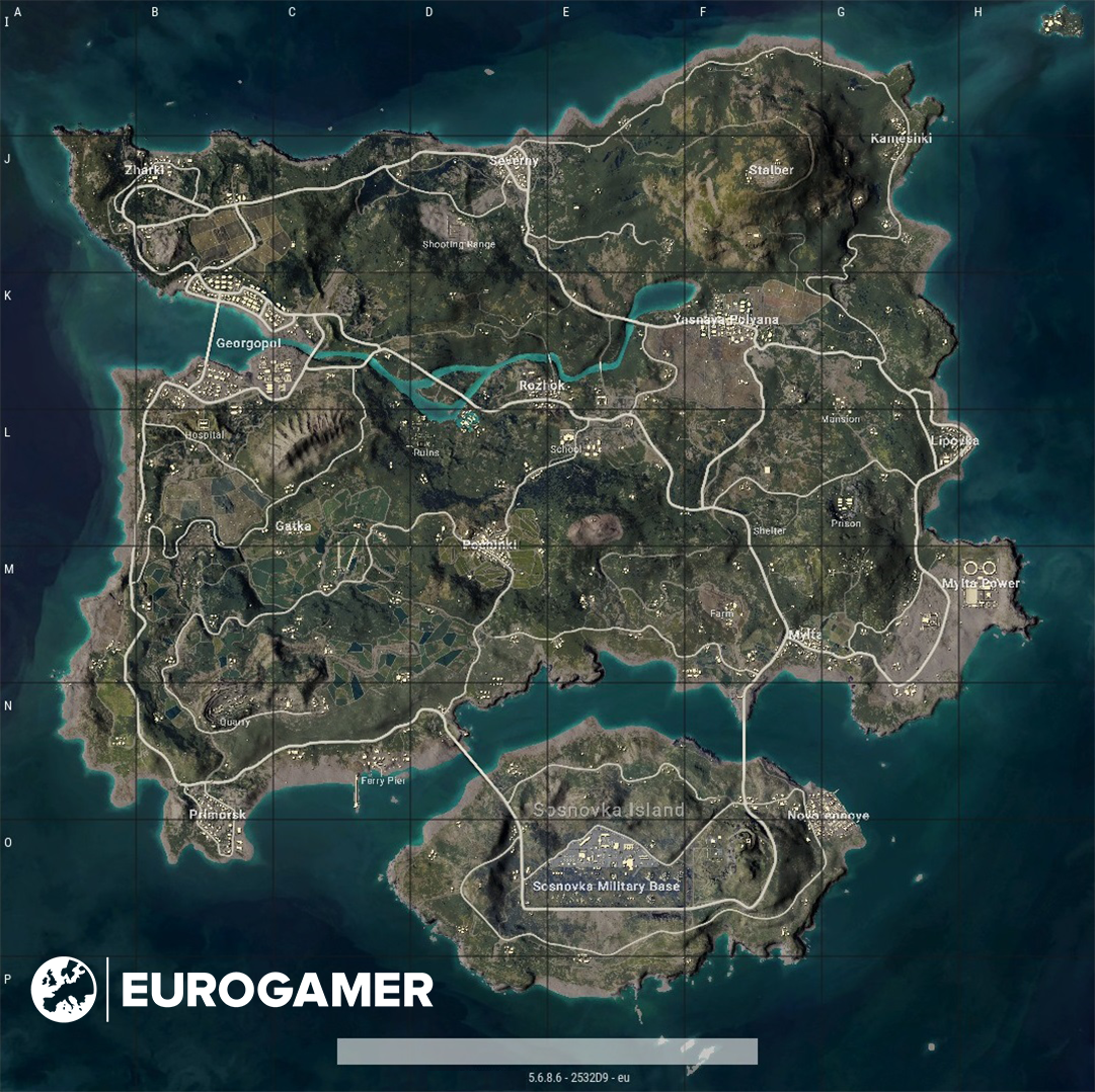 PUBG Erangel map: vehicles, best start locations and Erangel map ...