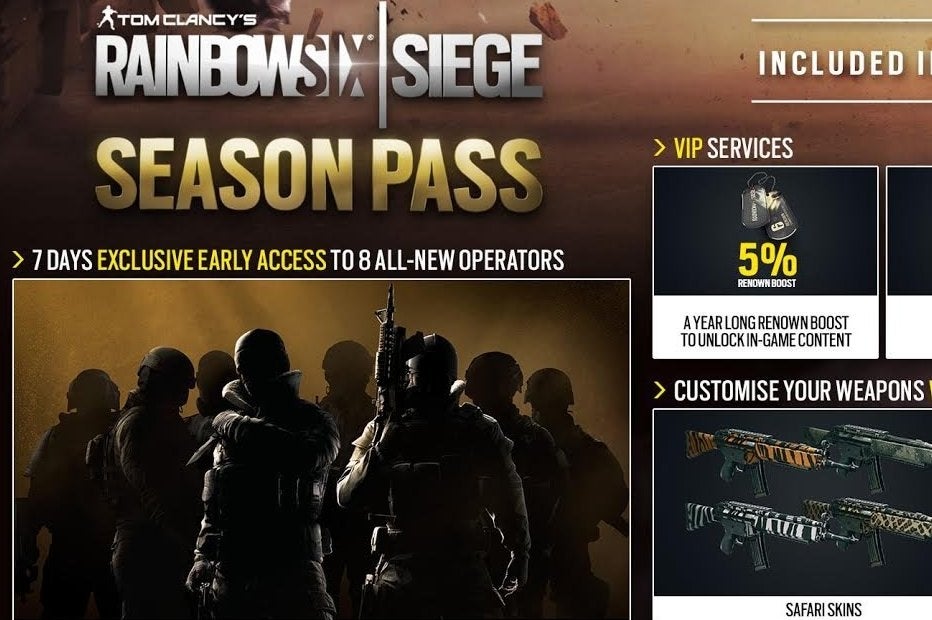 Rainbow Six Siege com Season Pass | Eurogamer.pt