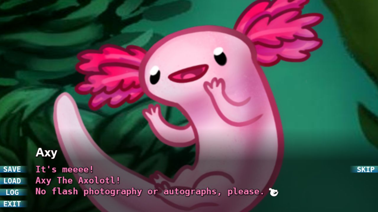 The visual novel about axolotls is finished; is deeply weird and dark ...