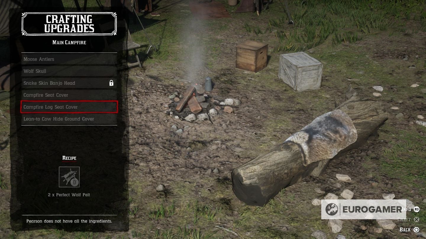 Red Dead Redemption 2 camp upgrades list, how to get Leather Working ...