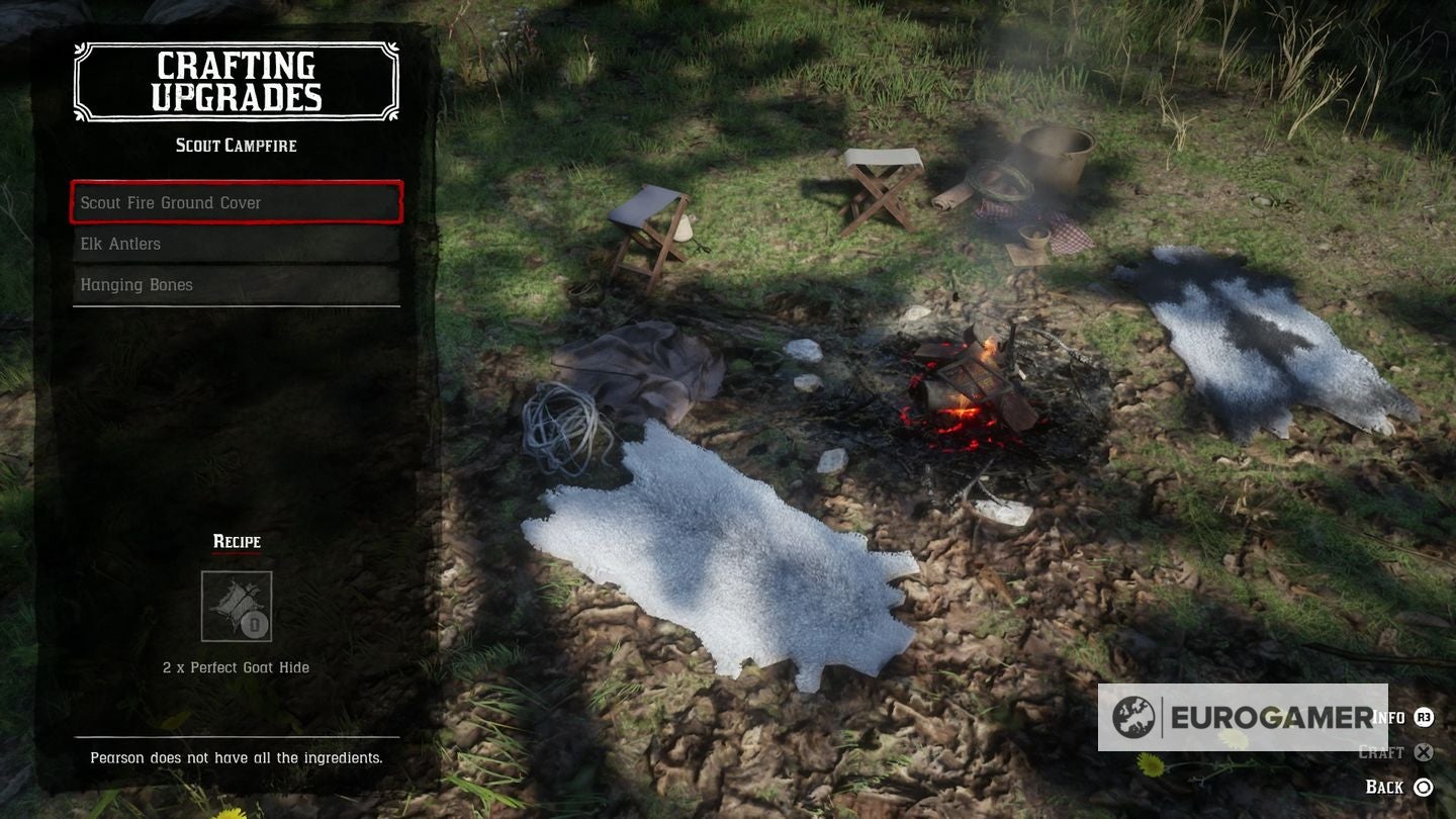Red Dead Redemption 2 camp upgrades list, how to get Leather Working ...