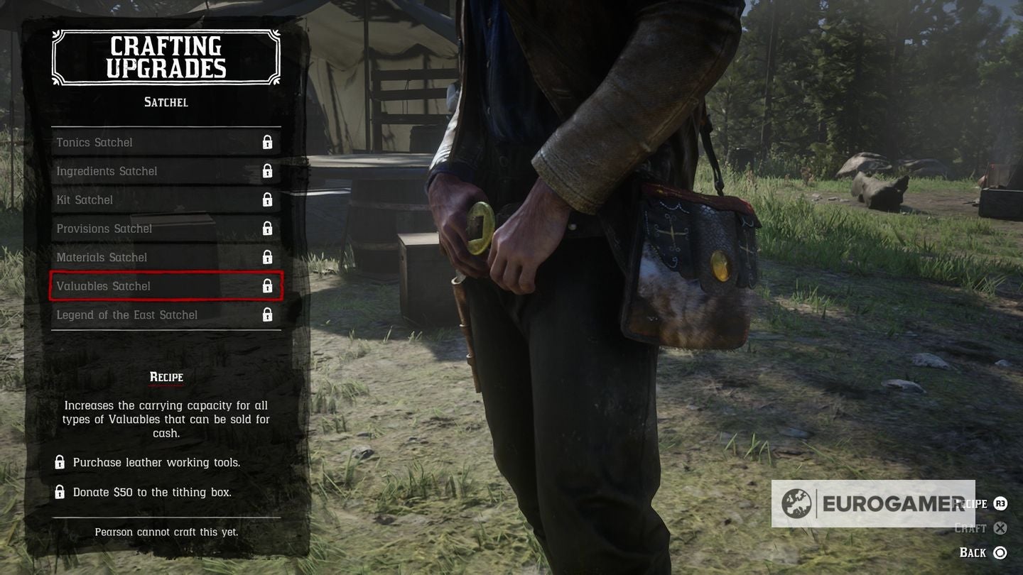 Red Dead Redemption 2 satchel upgrades and how to get the best satchel ...