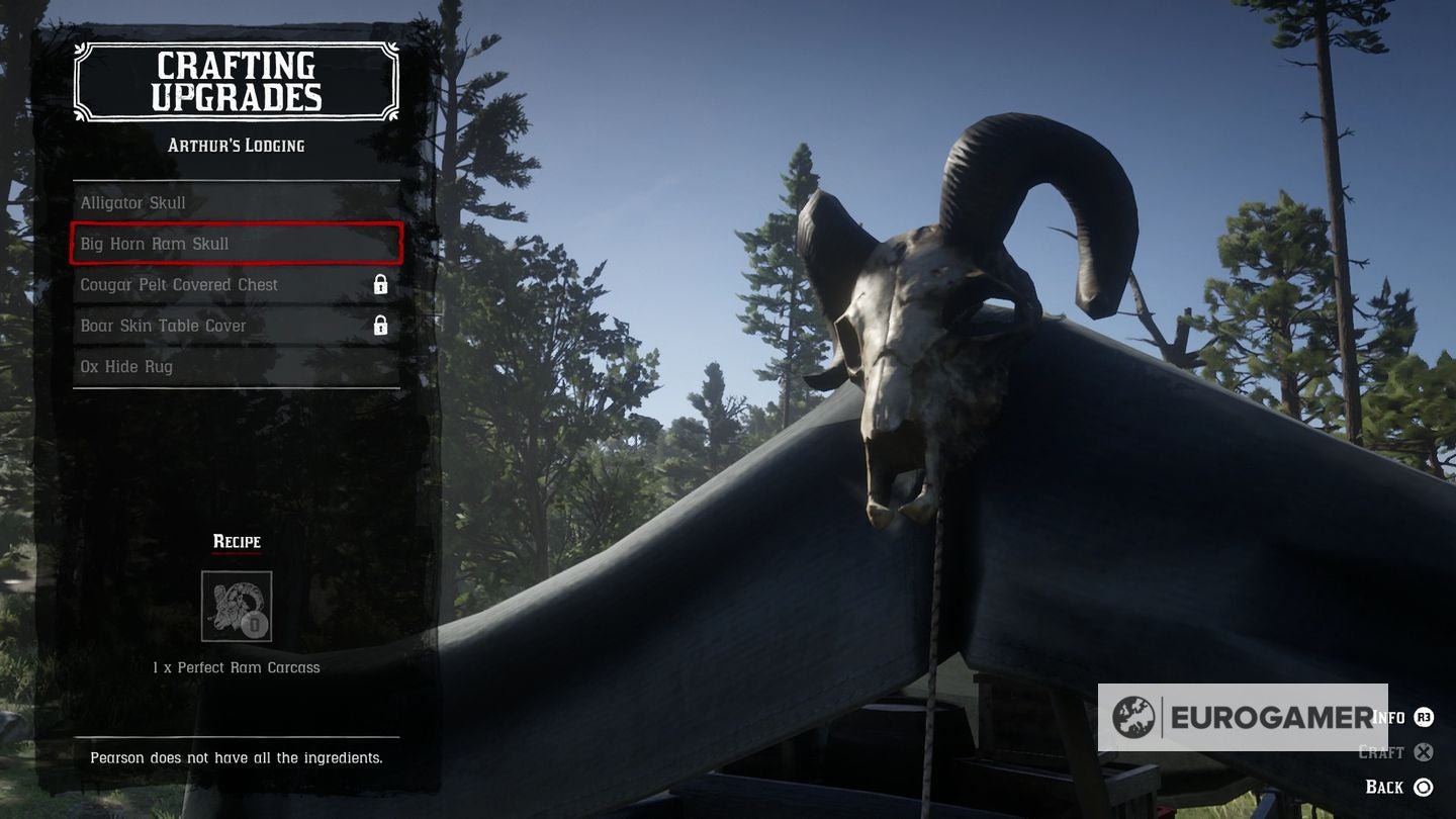 Red Dead Redemption 2 camp upgrades list, how to get Leather Working ...