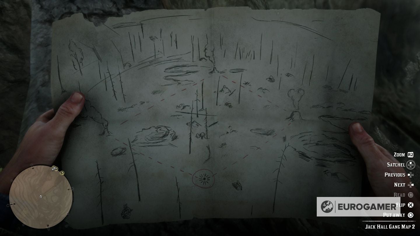 Red Dead Redemption 2 Jack Hall Gang Treasure Map locations | Eurogamer.net