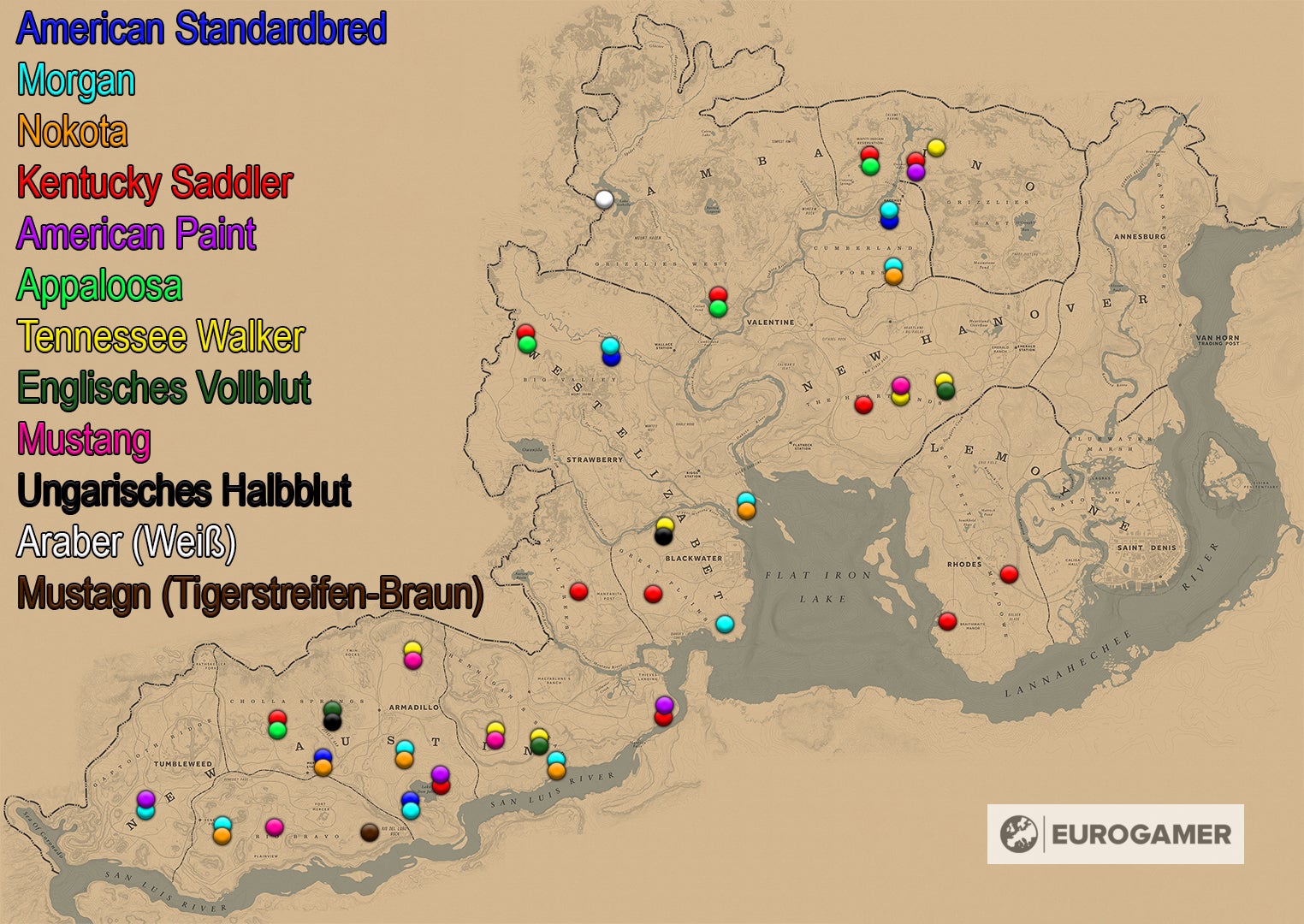 Red Dead Redemption 2: Alle Pferde und wie ihr das beste Pferd fangt ...