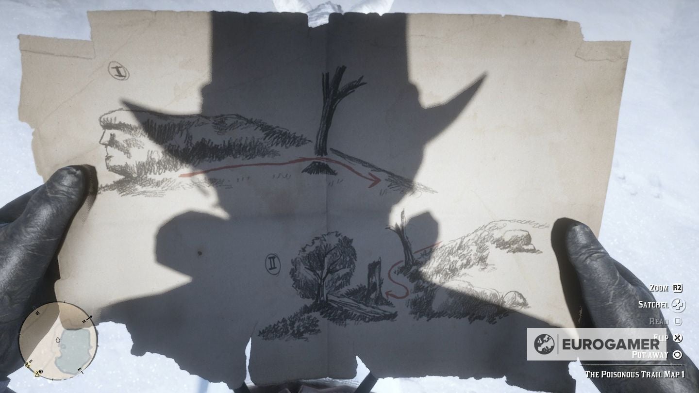 Red Dead Redemption 2 Poisonous Trail Treasure Map location and ...