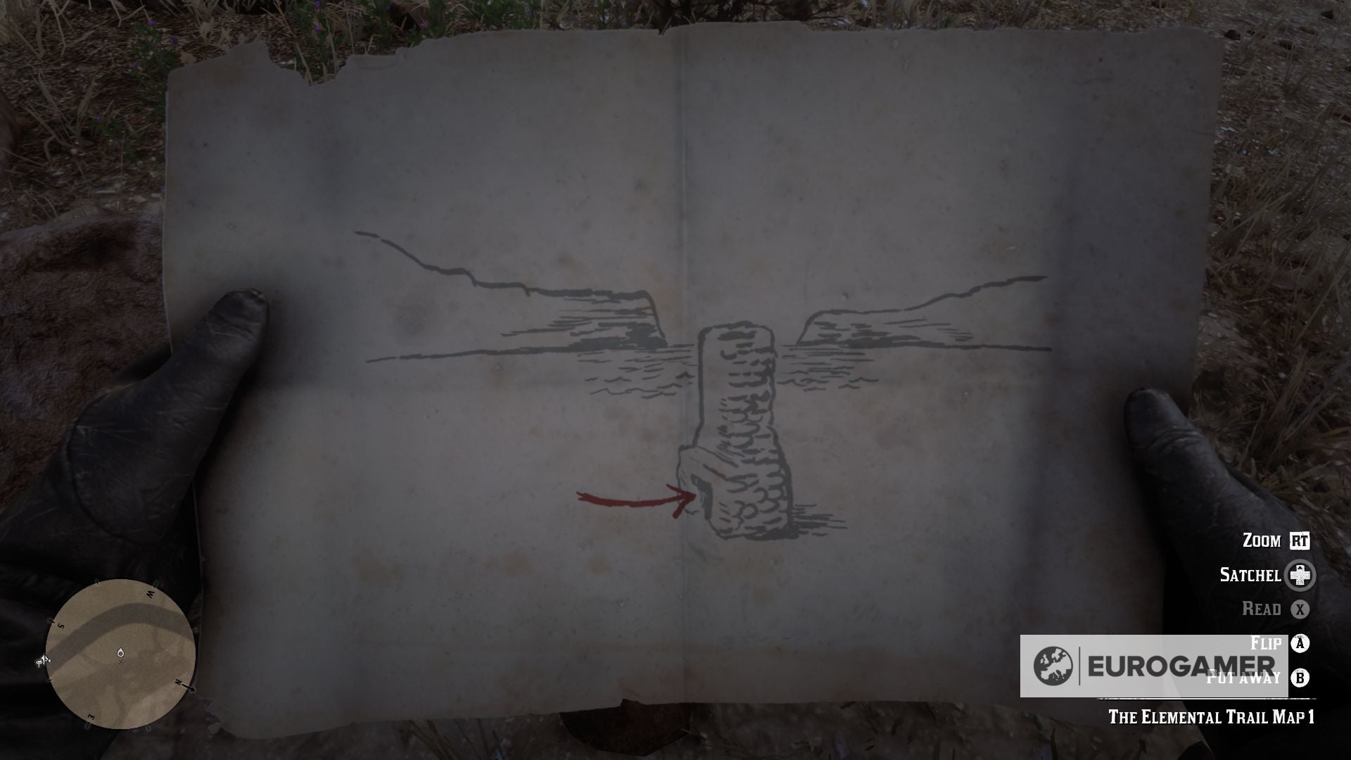 Red Dead Redemption 2 The Elemental Trail Treasure Map locations ...