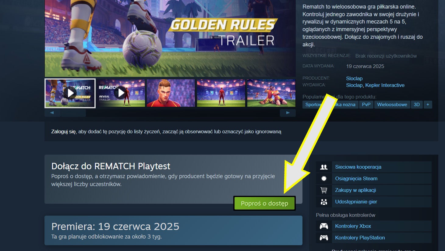 Beta Rematch - jak pobrać na PC, PS5 i Xbox | Eurogamer.pl