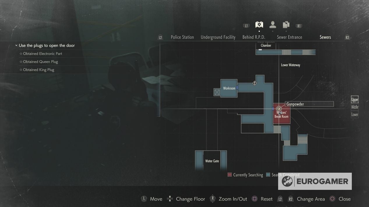Resident Evil 2 - Chess Plug puzzle solution and where to use the Sewer ...