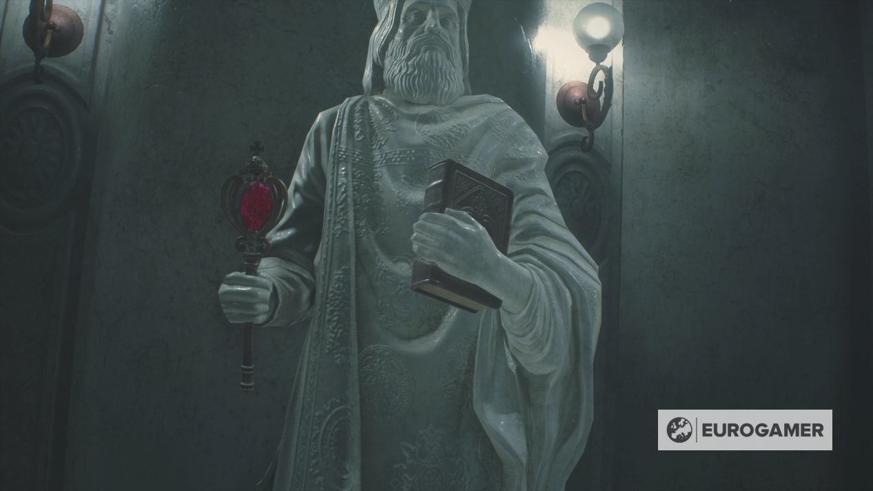 Resident Evil 2 - Courtyard location, Red Book, Art Room and Red Jewel ...