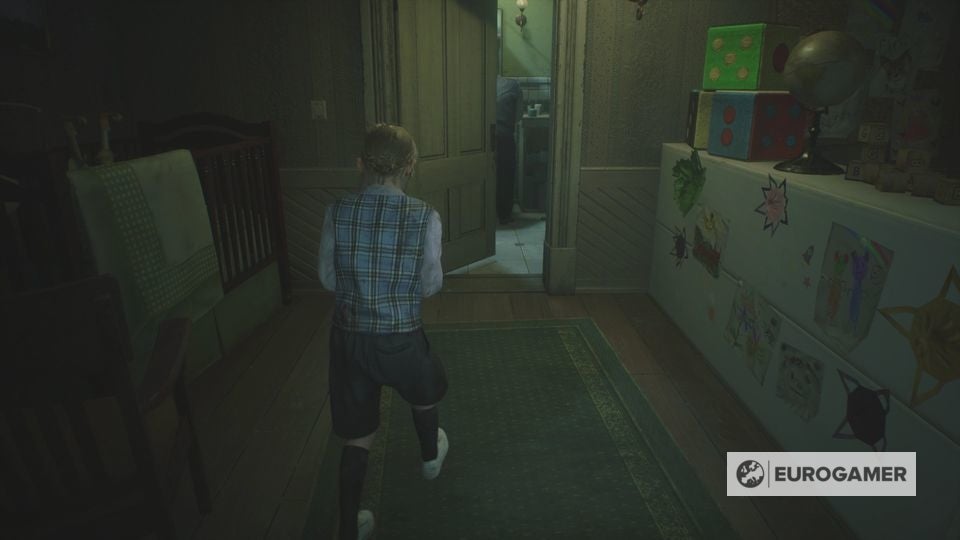 Resident Evil 2 - Orphanage, Sherry block puzzle and Sherry stealth ...