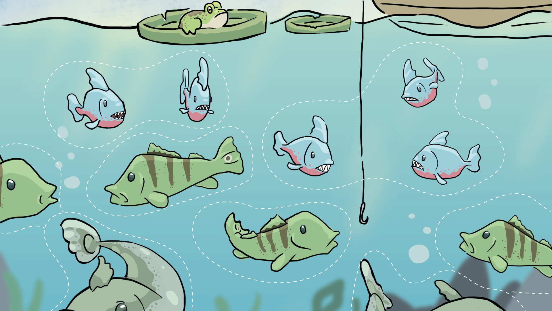 Chart a magical fishing trip in minimalist RPG Riverbend | Dicebreaker