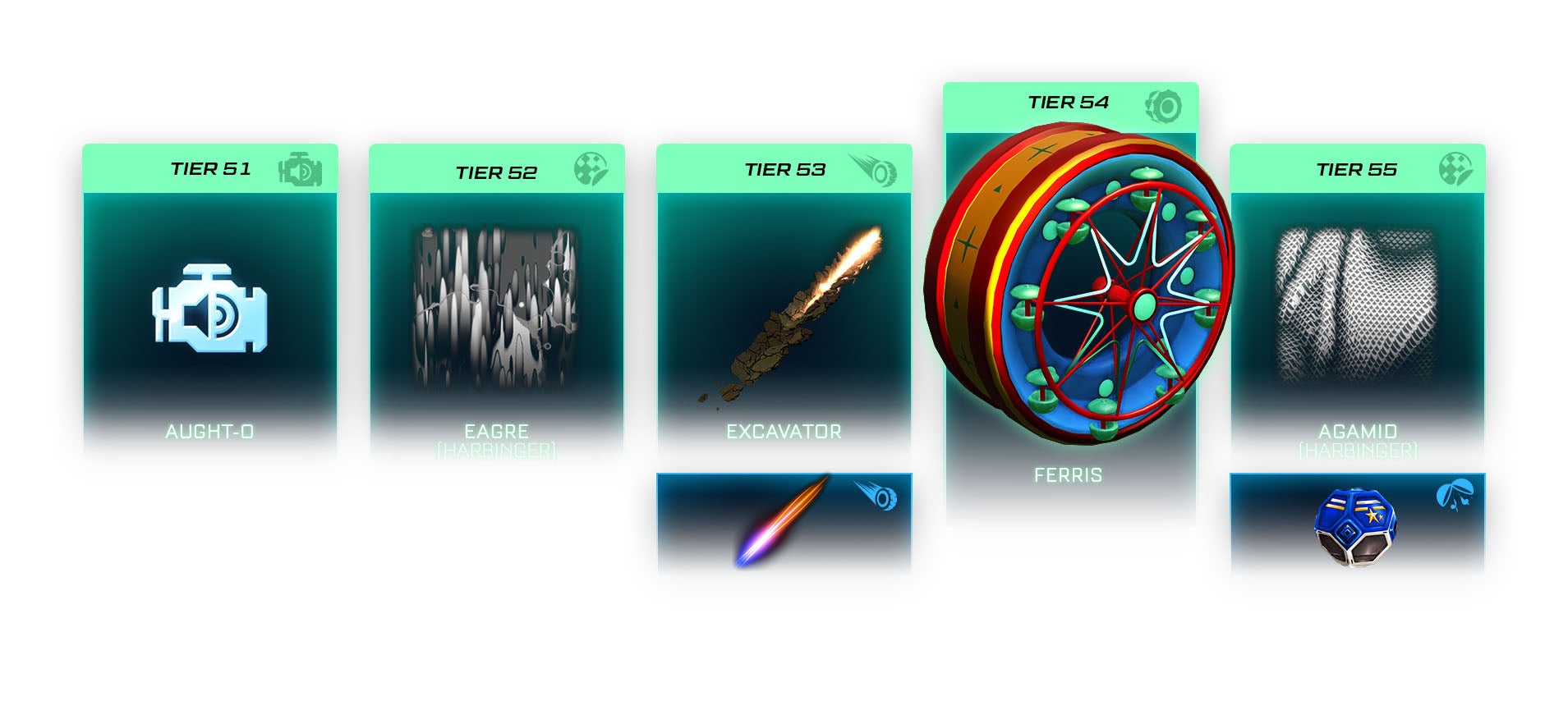 Rocket League Season 1 Rocket Pass cars, wheels and other rewards ...