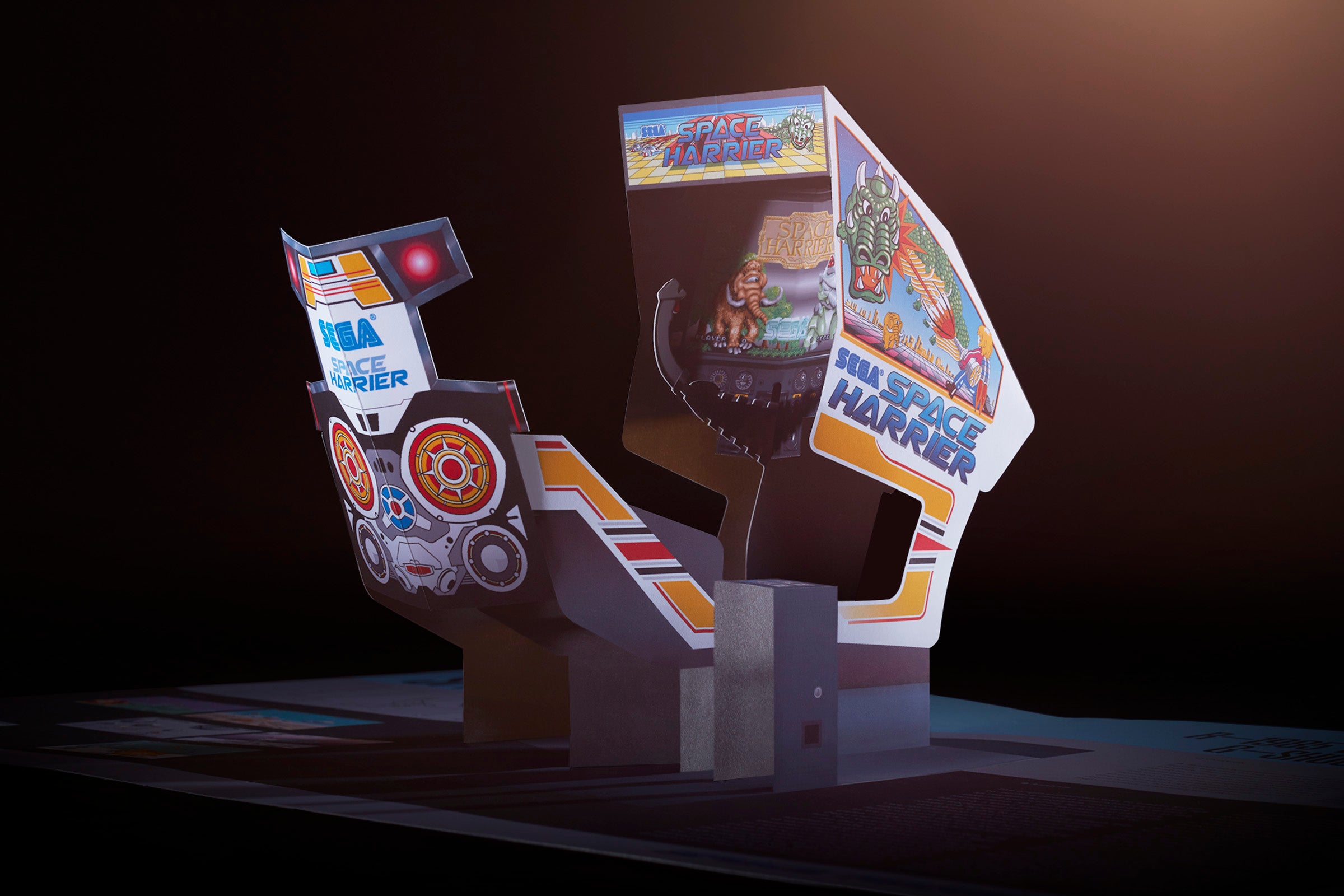 New pop-up book makes Sega arcade cabinets come alive in paper form ...