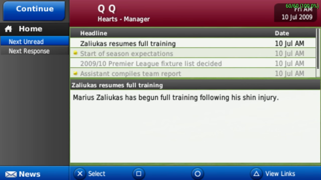Football Manager Handheld 2010 | Eurogamer.net