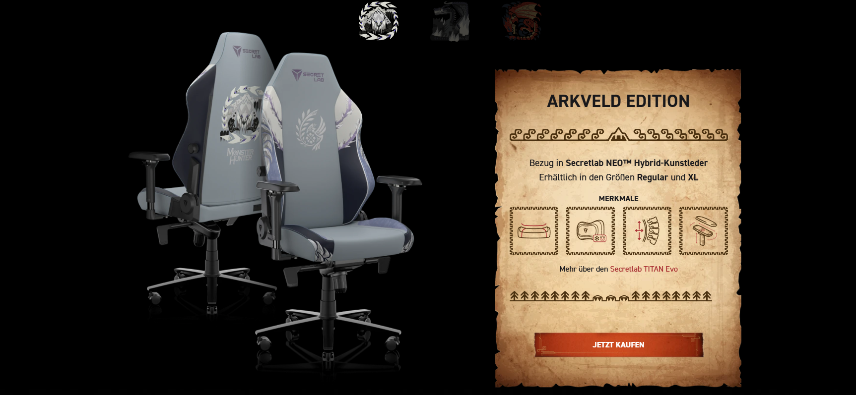 Monster Hunter Wilds: Secretlabs Titan Evo im Arkveld-Design ist der ...