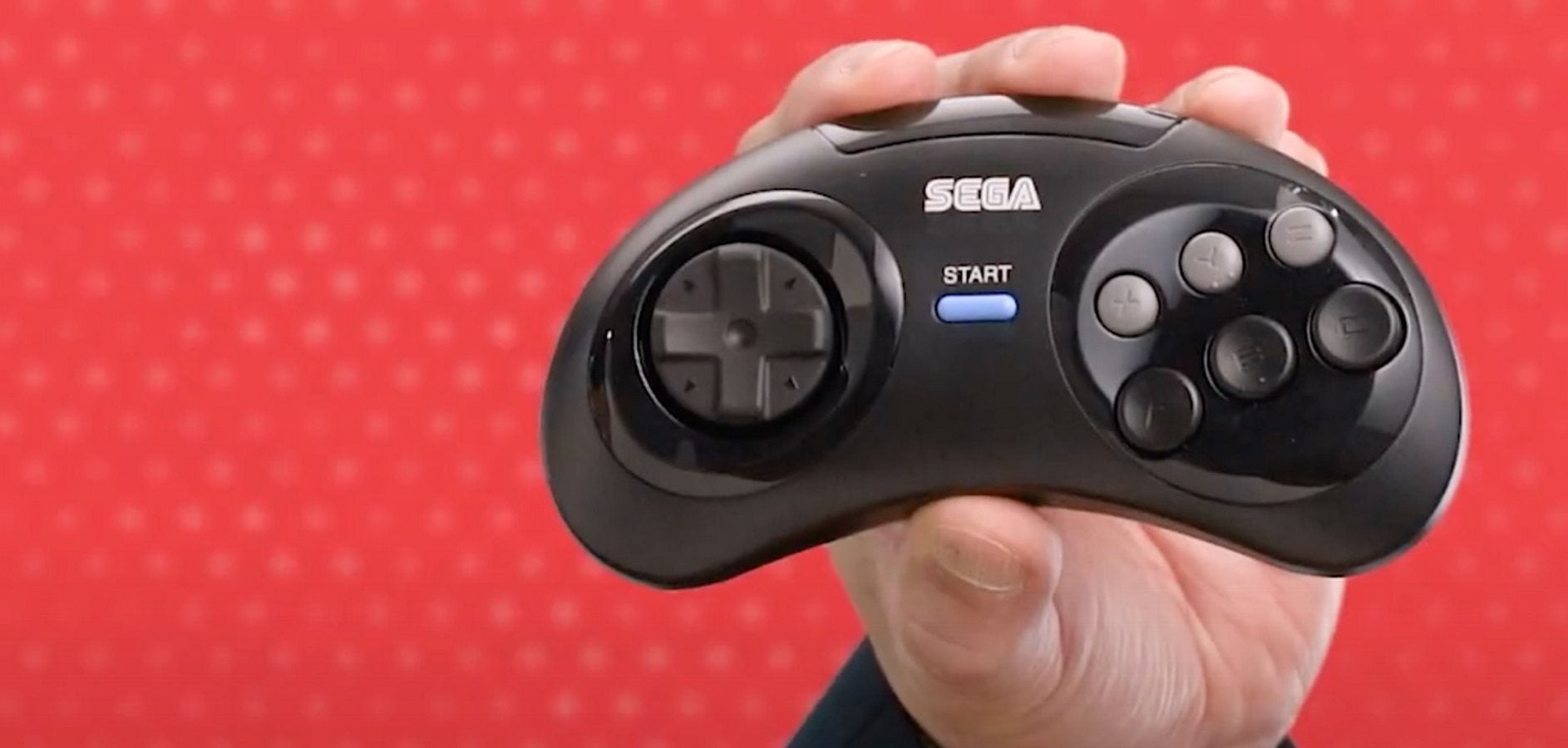 Den Mega-Drive-Controller für die Nintendo Switch mit 6 Buttons gibt's ...