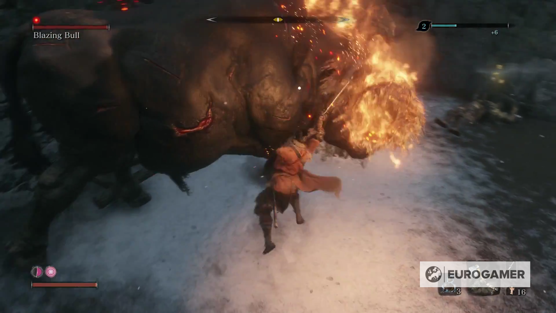 Sekiro Blazing Bull fight - how to beat the and kill Blazing Bull ...