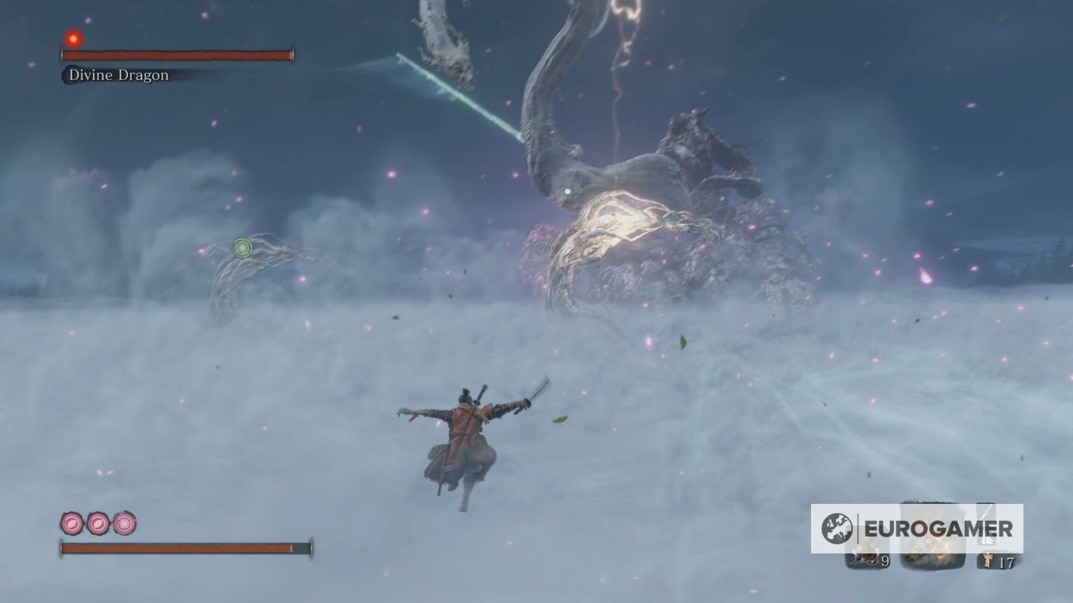 Sekiro Divine Dragon fight - how to beat and kill the Divine Dragon ...