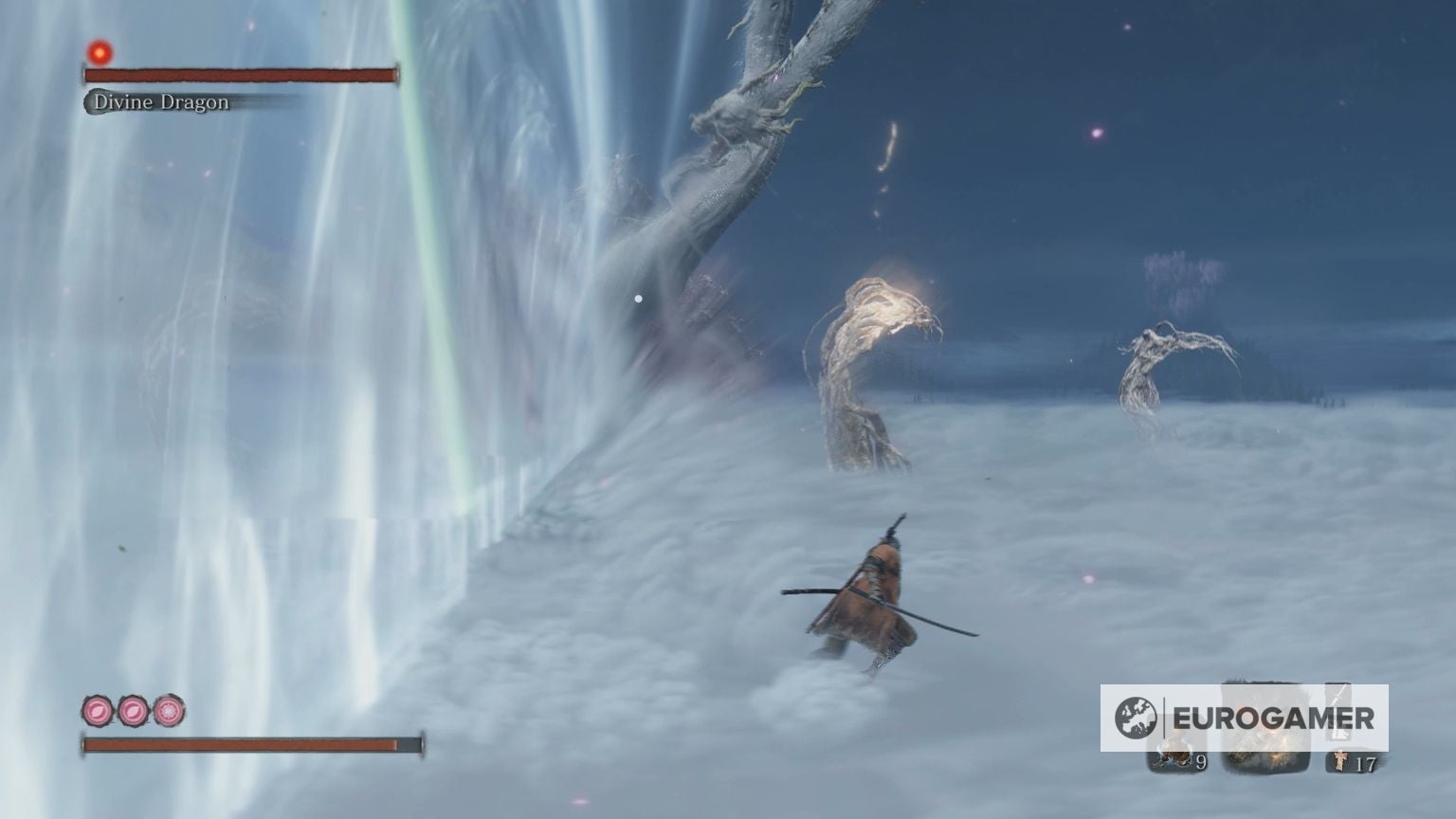 Sekiro Divine Dragon fight - how to beat and kill the Divine Dragon ...