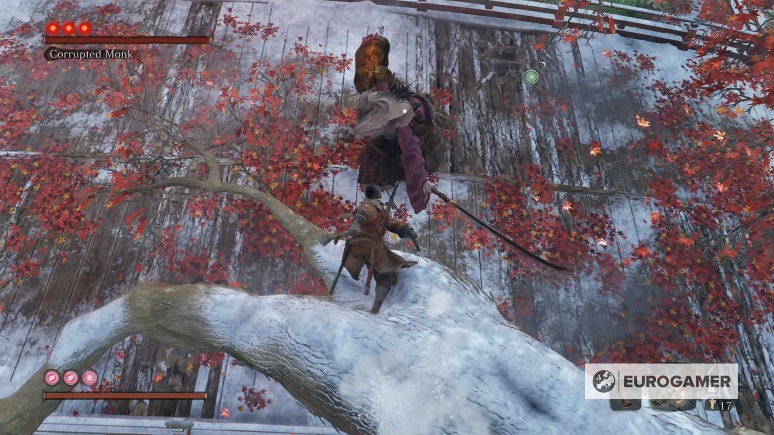 Sekiro True Corrupted Monk fight - how to beat and kill the ...