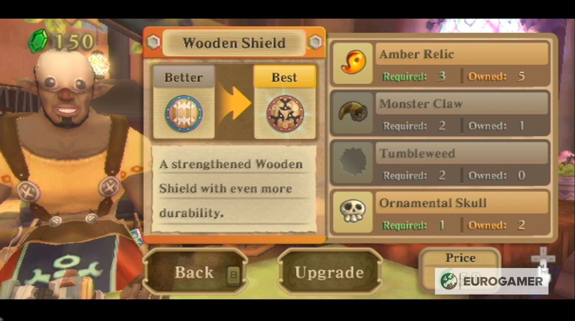 Zelda: Skyward Sword - Shield upgrades: How to unlock the Hylian Shield ...