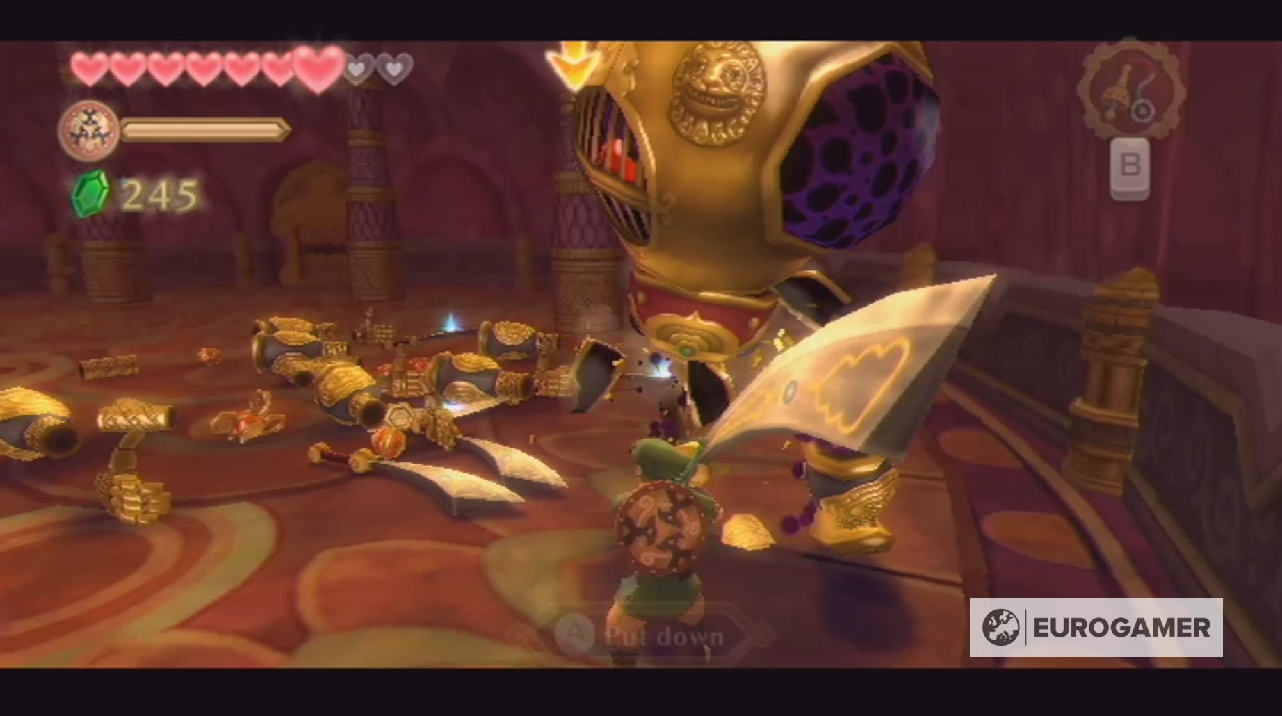 Zelda: Skyward Sword - Koloktos boss battle strategy explained ...