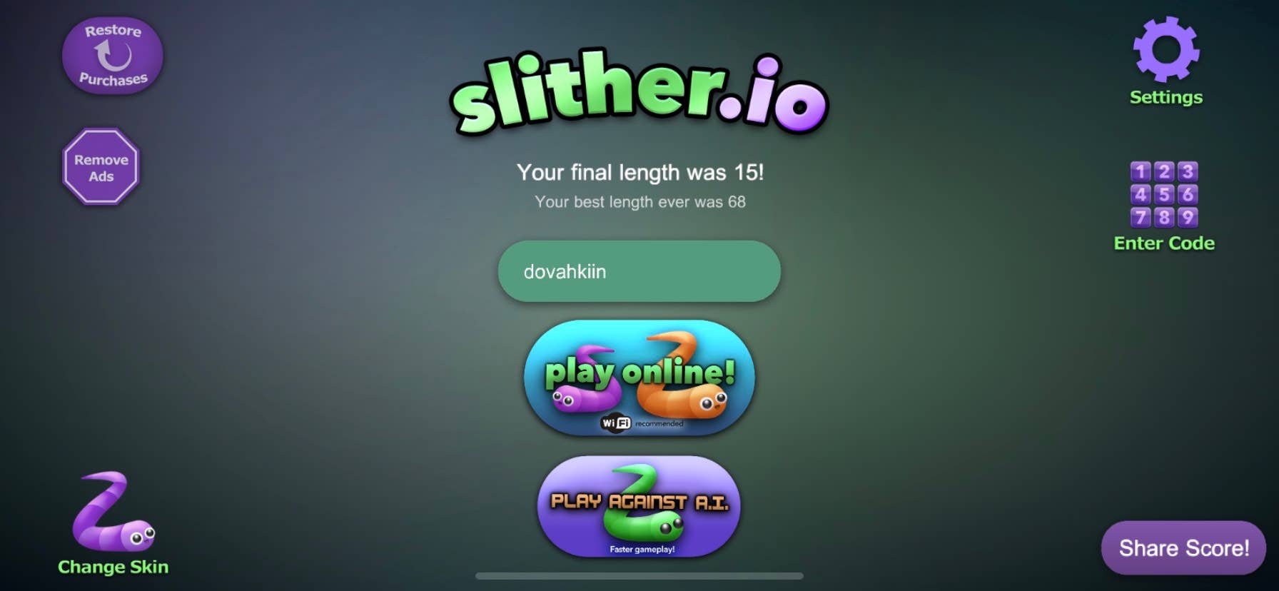 Slither IO codes: Cosmetics, Skins and more | VG247 Slither IO codes: Cosmetics, Skins and more | VG247