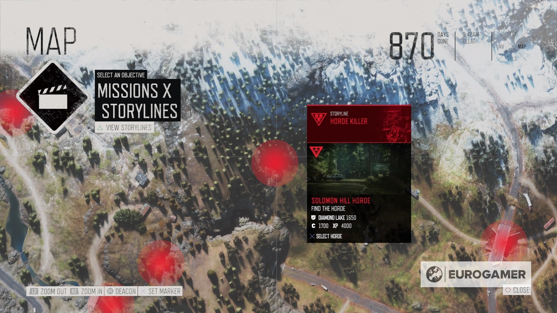 Days Gone Horde locations list, maps and tips to take down a Horde ...