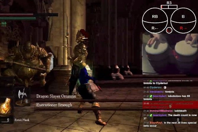 Watch someone complete Dark Souls using a bongo controller | Eurogamer.net