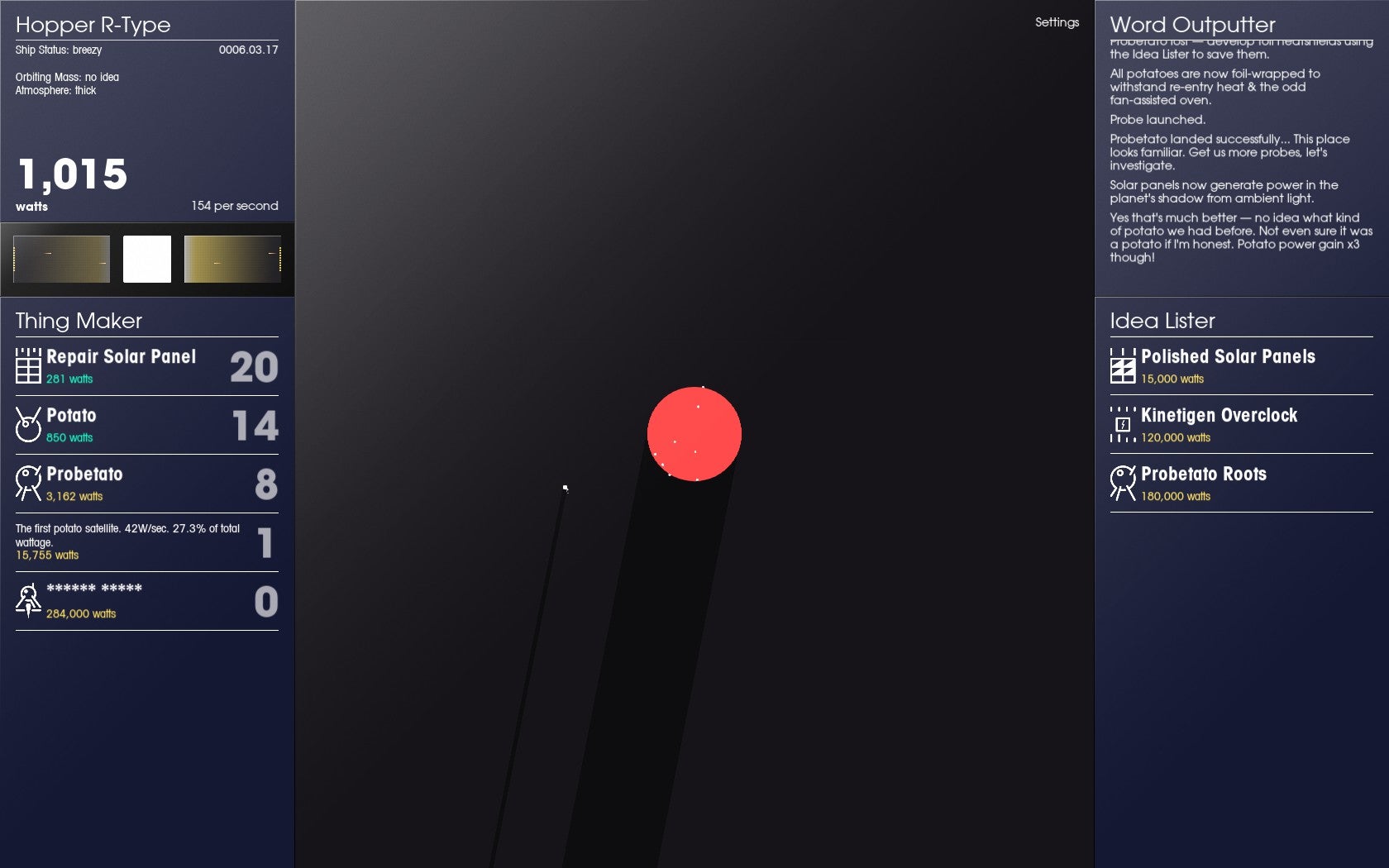 Spaceplan is the 2001 of clicker games | Eurogamer.net