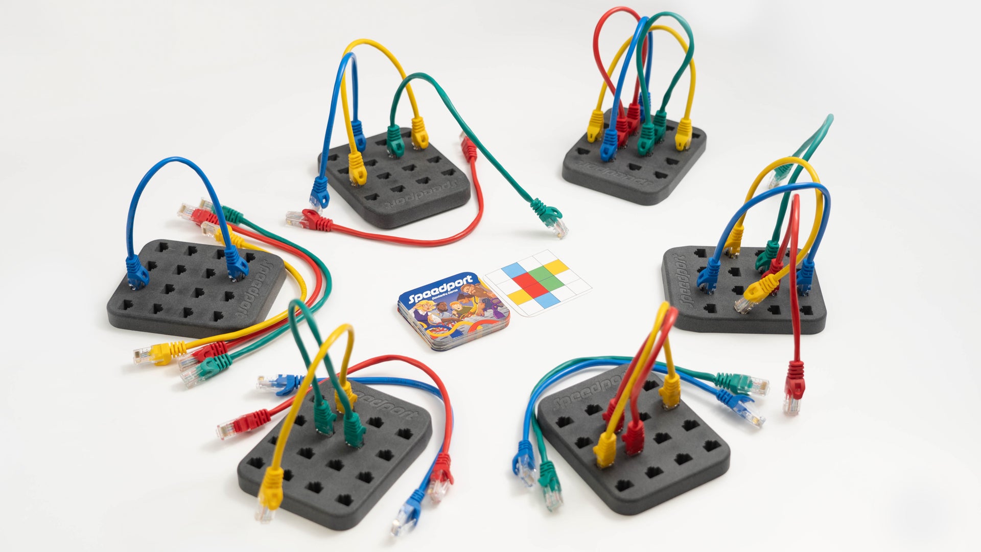 These puzzly board games are played with real-life internet cables ...