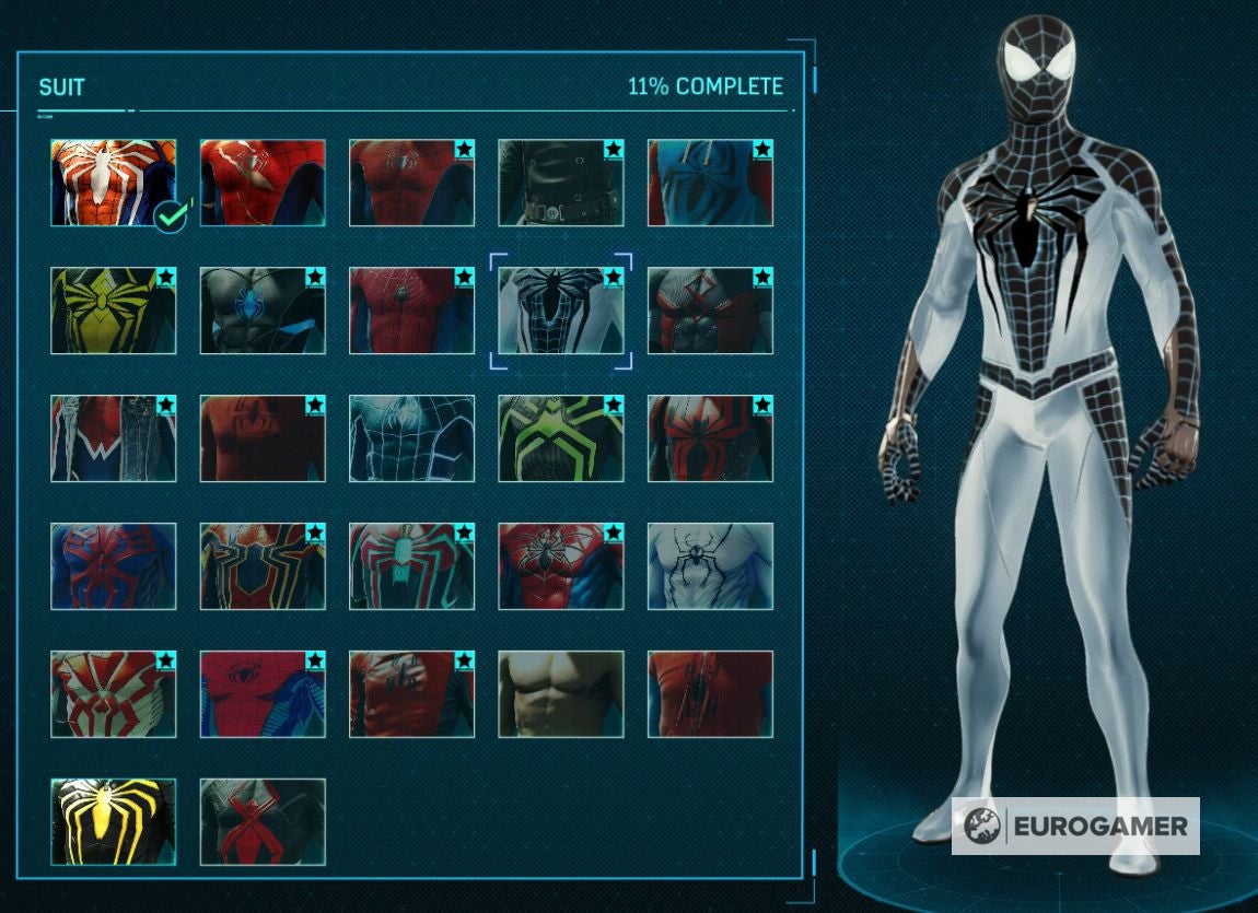 Spider-Man suits list, all powers and unlock requirements | Eurogamer.net