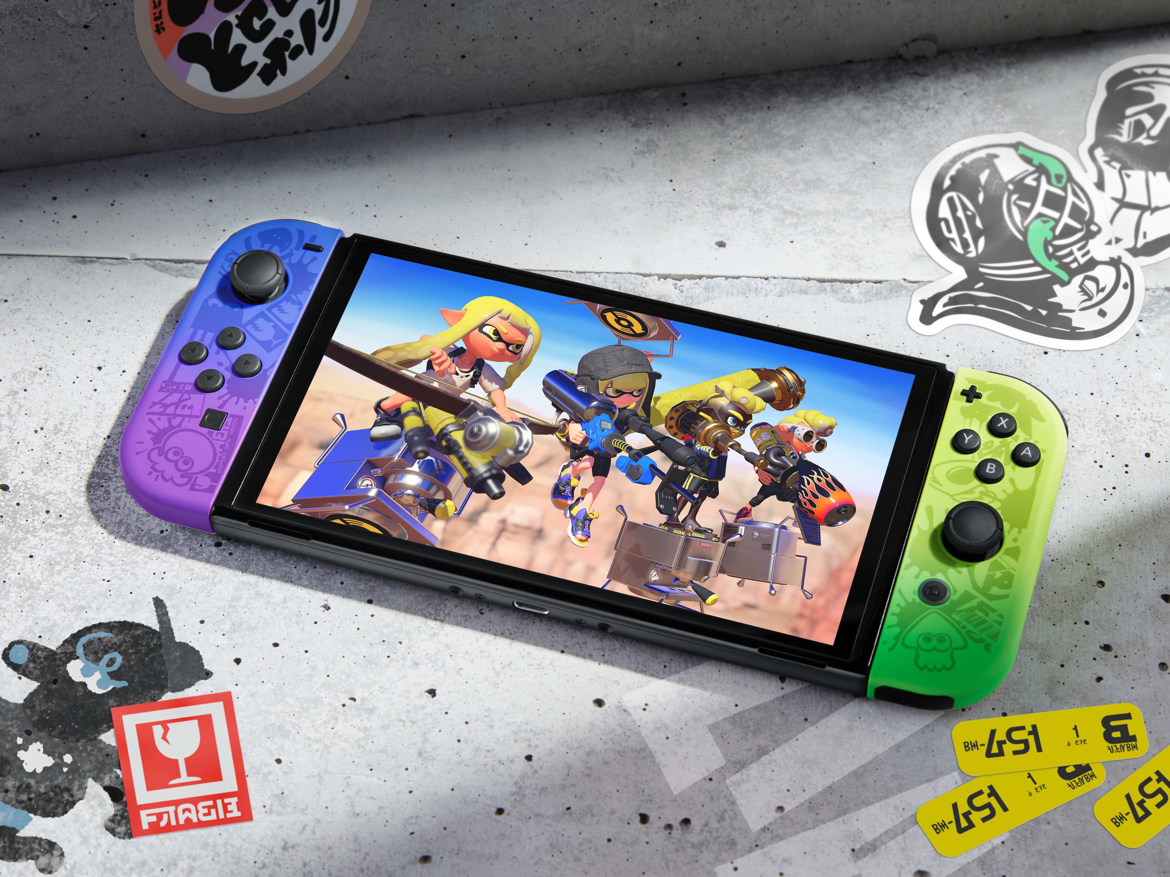 Nintendo Switch OLED recebe edição especial inspirada em Splatoon 3 ...