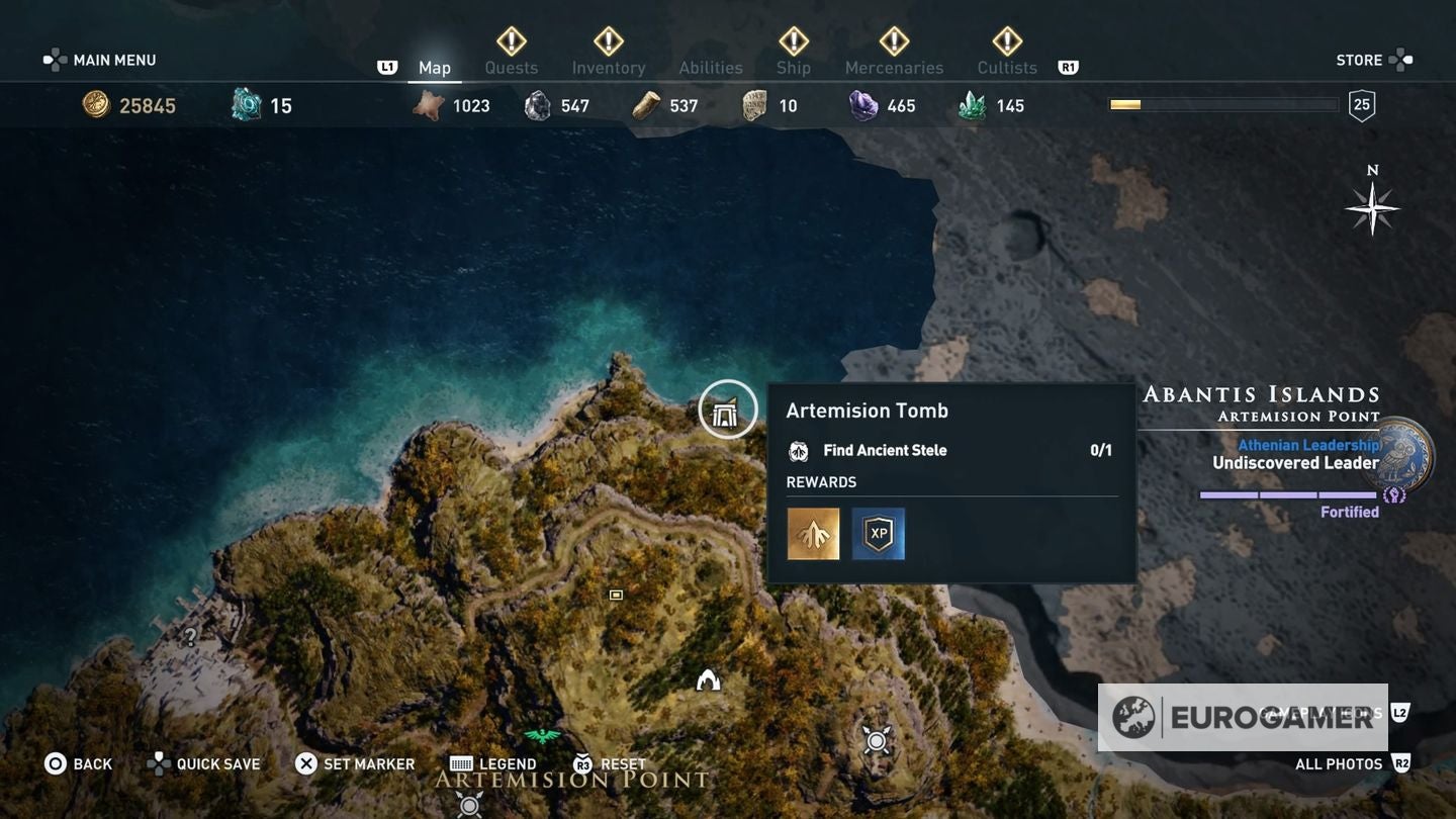 Assassin's Creed Odyssey tomb locations - Ancient Steles, Tomb of ...