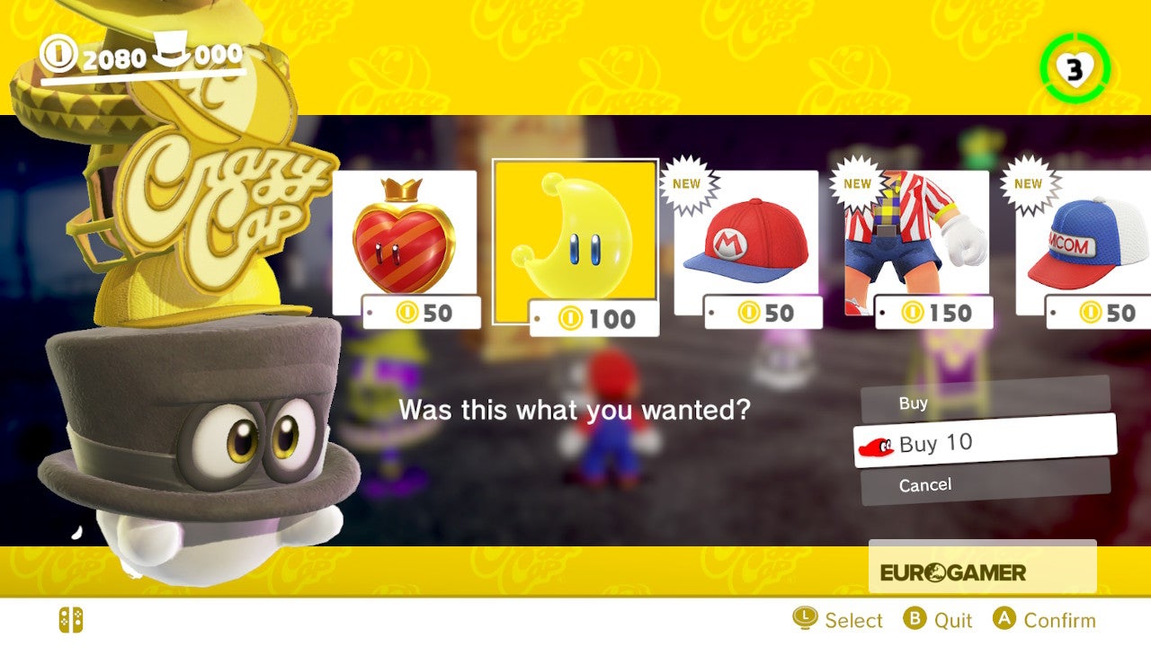 Super Mario Odyssey Cap Kingdom Power Moons - where to find Cap Kingdom ...