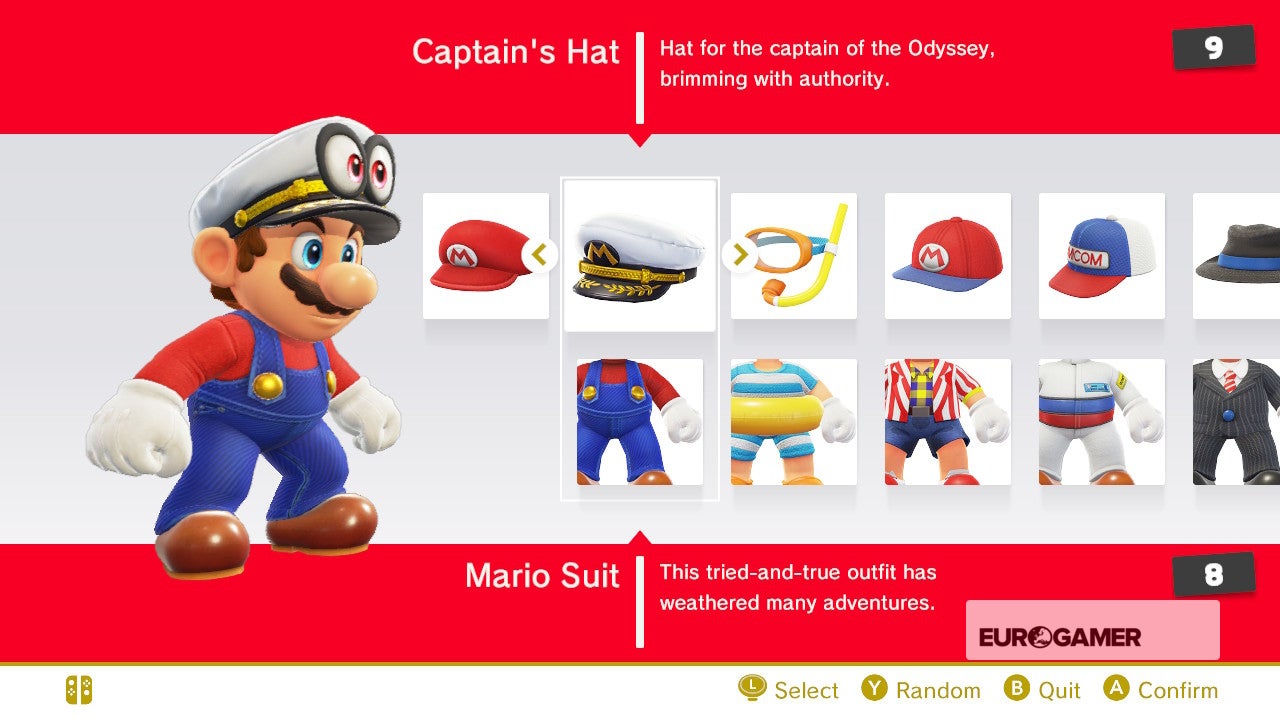Super Mario Odyssey Hats list - hat prices and how to unlock every hat ...