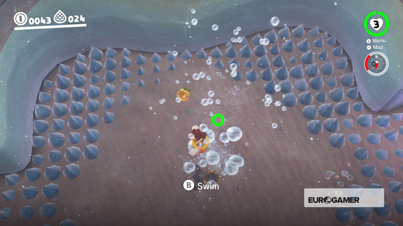Super Mario Odyssey Lake Kingdom Power Moons - where to find Lake ...