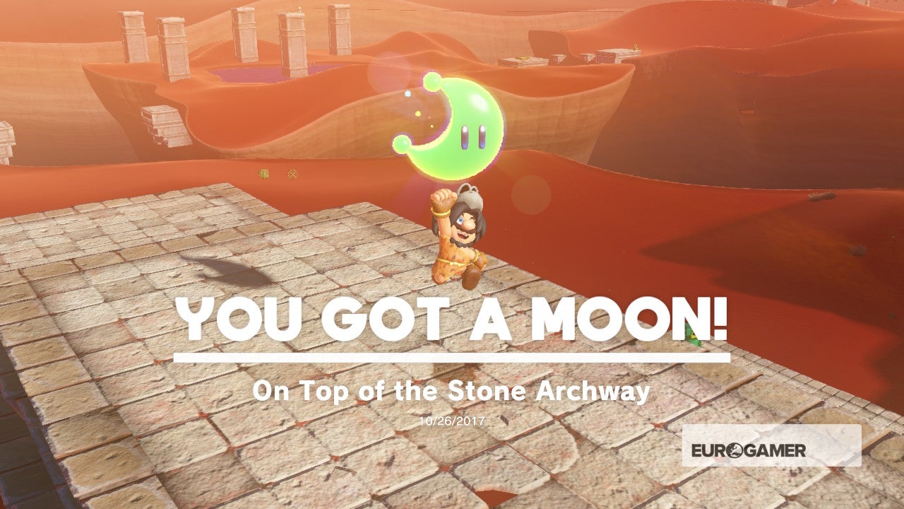 Super Mario Odyssey Sand Kingdom Power Moons - where to find Sand ...